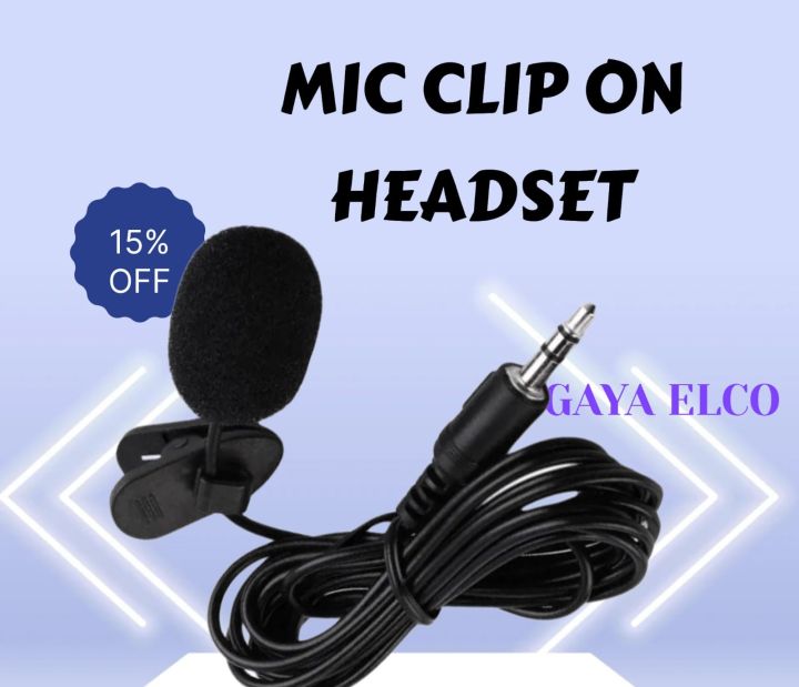 MICROPHONE KERAH, PAKET MIC KLIP ON KERAH PROFESIONAL | Lazada Indonesia