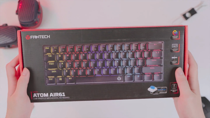 Fantech ATOM AIR61 MK311 Low-Profile Mechanical Gaming Keyboard Ultra ...