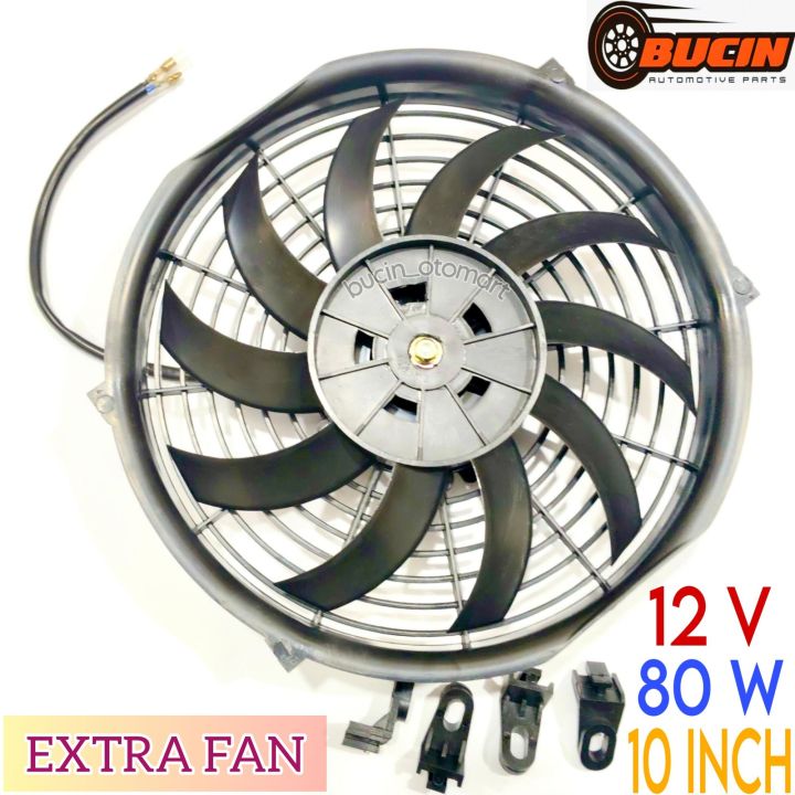 EXTRA FAN / KIPAS EKSTRA FAN UNTUK AC MOBIL UNIVERSAL - UKURAN 10 INCH ...