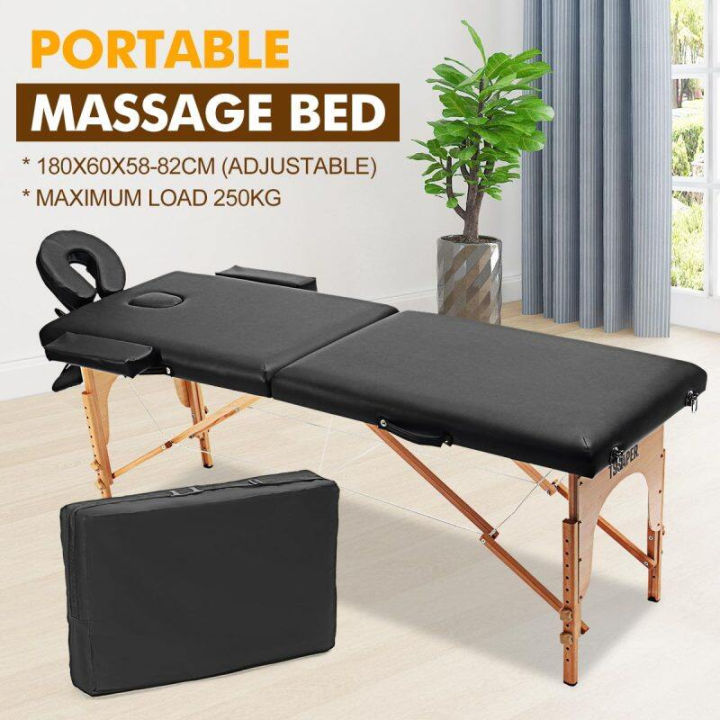 New Adjustable Massage Bed Portable Beech SPA Bed 185cm*60cm Massage ...