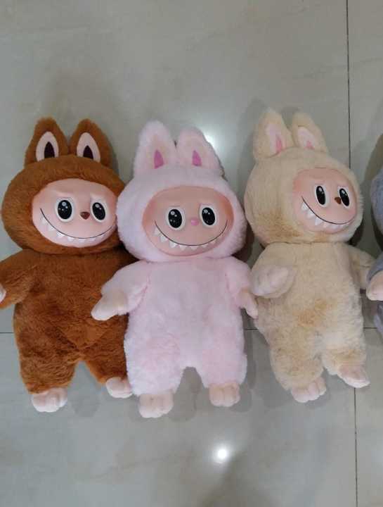 Boneka Labubu Macaron The Monster Premium Muka Karet Tinggi 35cm V1 ...