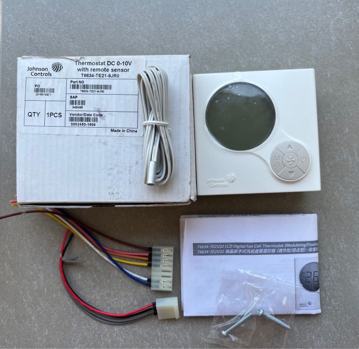 JOHNSON CONTROL Thermostat Proportional, Model.T6634-TE21-9JR0 , ,HI ...