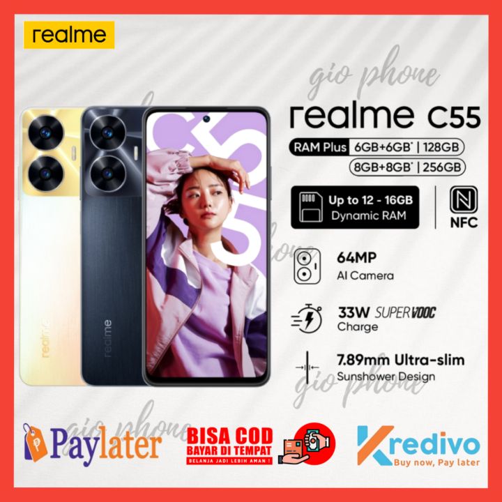 Realme C55 8/256 & 6/128 Support NFC ,Camera 64MP garansi resmi 1tahun ...