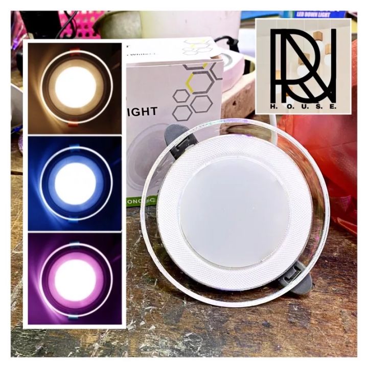Lampu Downlight LED 3 warna Lampu Variasi Plafon | Lazada Indonesia