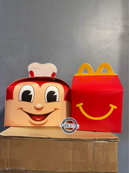 McDonalds Party and Jollibee Party Box (Jolly Kiddie Meal Box and Happy ...
