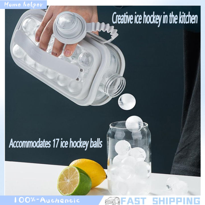 Ice hockey pot kitchen bar creative ice cube mold 2 in 1 multi ...