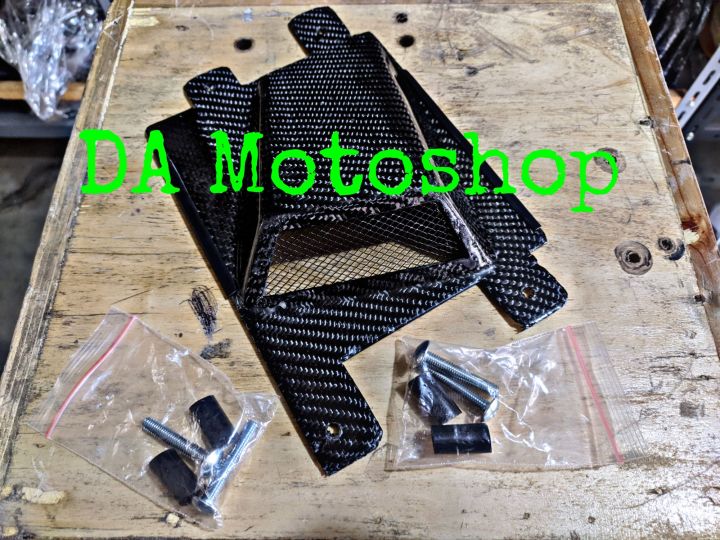 COVER RADIATOR KARBON KEVLAR YAMAHA XEON 125 RC ,XEON GT ,SUDAH PAKAI ...