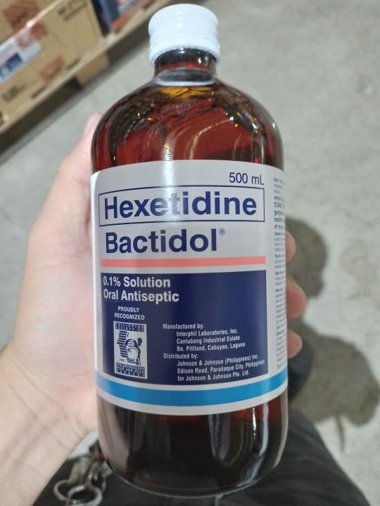 Hexetidine Bactidol Oral Antiseptic Solution 500mL | Lazada PH