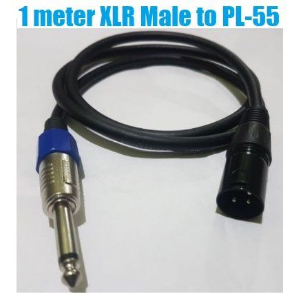 XLR male to PL-55 mono cable 1 meter | Lazada PH