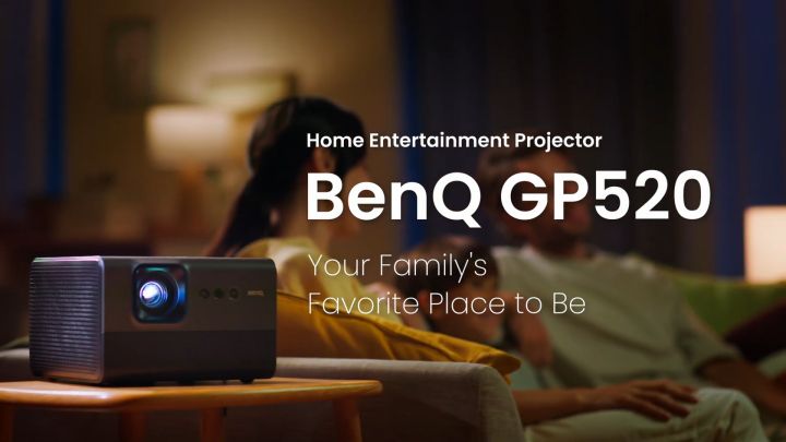 BenQ GP520 4K HDR 2600lm Home Entertainment Projector with Google TV (โปรเจคเตอร์ 4K) | Lazada.co.th