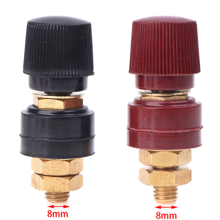 Car 6mm 8mm Brass Stud Premium Remote Battery Power Junction Post Connector Replacement Terminal ...
