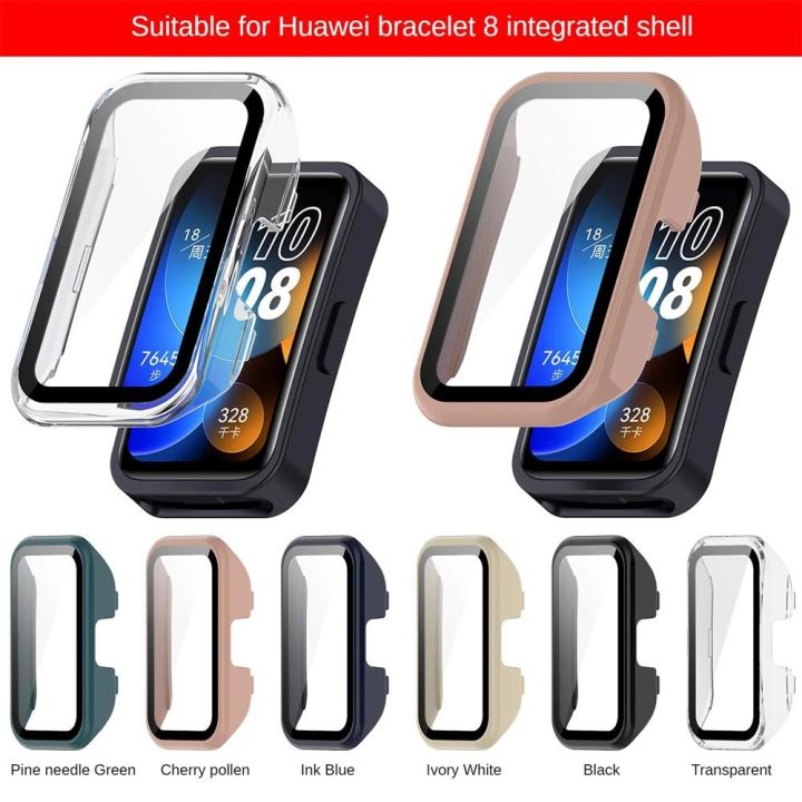 Glass + Case for Huawei band 10 9 8 Accessoroy PC All-around Bumper ...