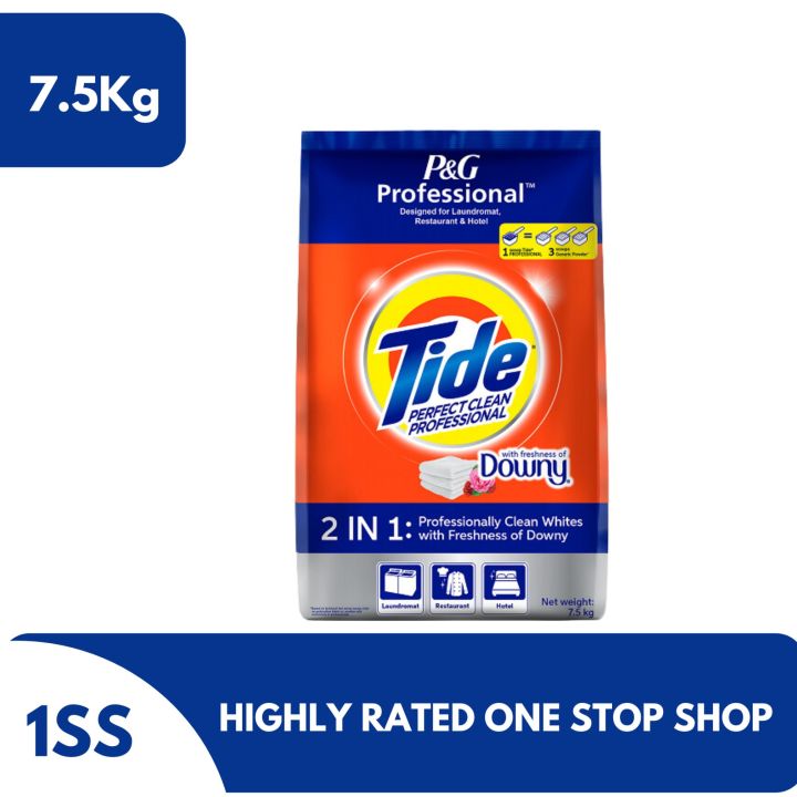 Tide 2in1 Professional Powder Detergent with Downy, 7.5Kg | Lazada PH