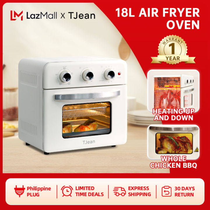 TJean Air Fryer Oven 18L Large High Capacity Electricity Toaster Bake ...