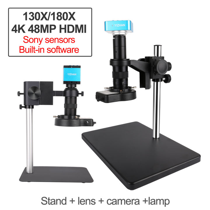 【Ready Stock】Industrial Electronic Repair Video Microscope 4K HDMI 48MP ...