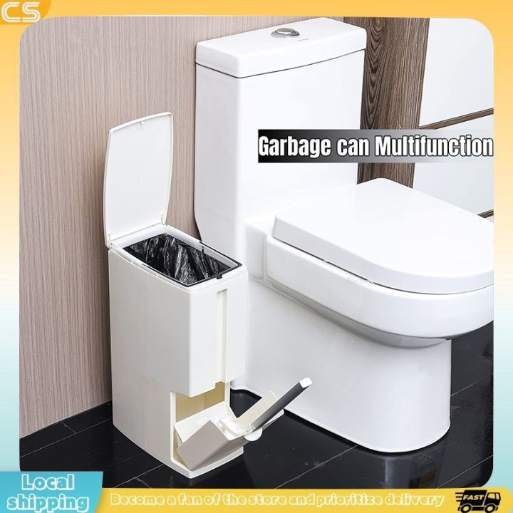 Stylish Narrow Slim Toilet Dustbin/Rubbish Bin/waste Bin ...