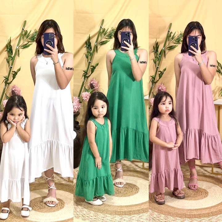 Matching Maxi Dress for siblings / mother daughter & teens maxi dress ...