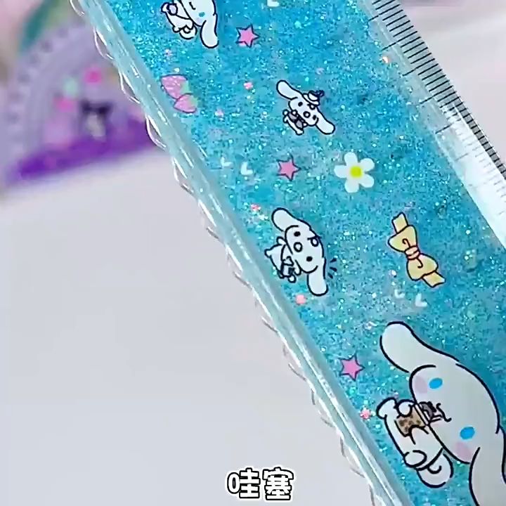 Sanrio Kuromi Melody Cartoon Quicksand Semi Circle Angle Triangle Long ...