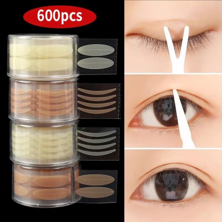 600 Pcs Eyelid Stickers, Eye Lift Strips, Self Adhesive Transparent ...