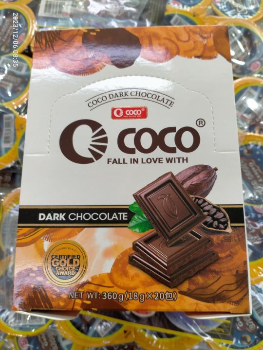 Coco Dark Chocolate 18g x 20pcs per box / buy 6pcs | Lazada PH