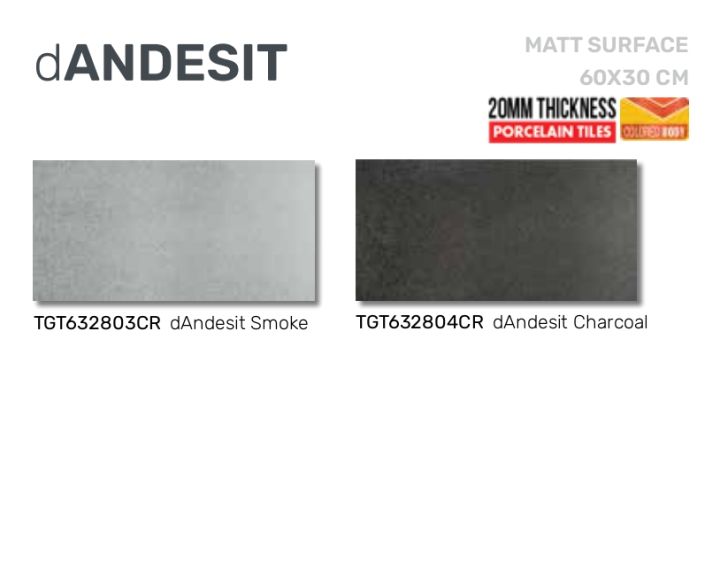 GRANIT MEREK ROMAN TYPE d'ANDESIT SMOKE d'ANDESIT CHARCOAL UKURAN 60X30 ...