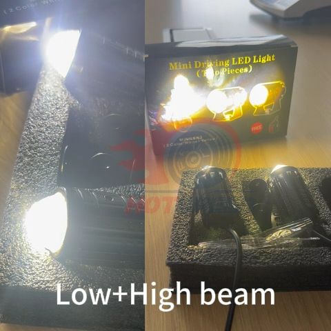 HOTSPEED Mini Driving light Full Set Flash 4 Modes Led Mdl Headlight For Motorcycle 60W ...