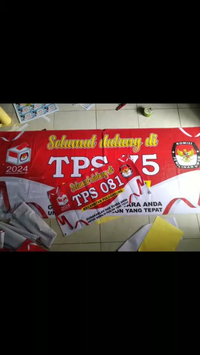 spanduk TPS selamat Datang - banner tps | Lazada Indonesia