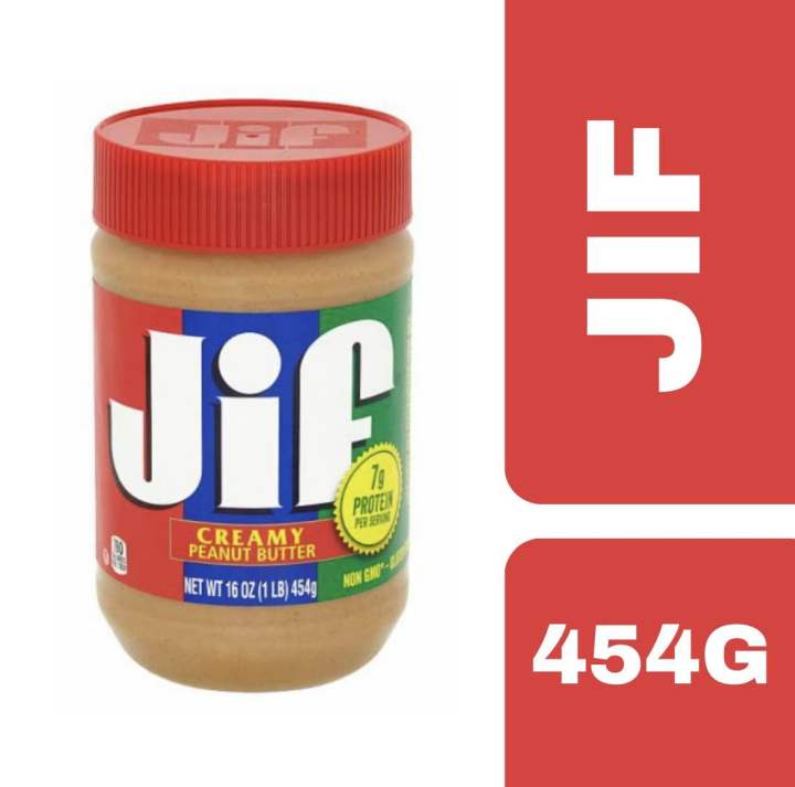 Jif Creamy Peanut Butter 454g++ จีฟ ถั่วลิสงบดละเอียด 454กรัม | Lazada ...