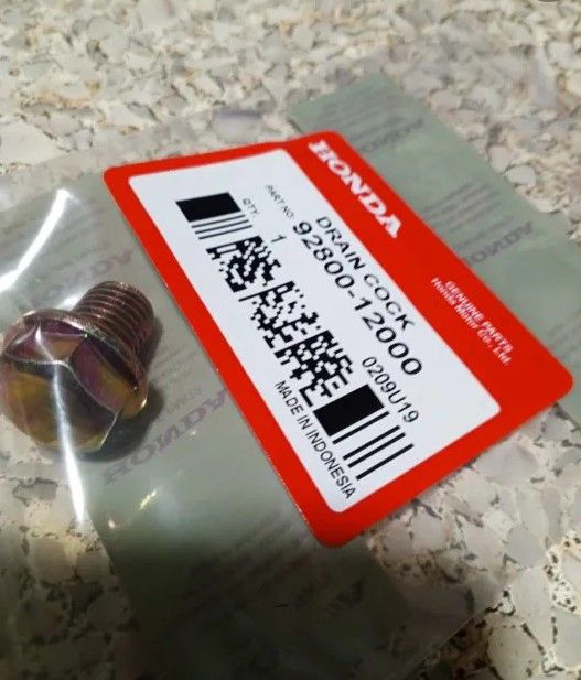 Honda drain plug for (XRM 110 / XRM125 / RS 125 / Wave 100 / Wave110 ...