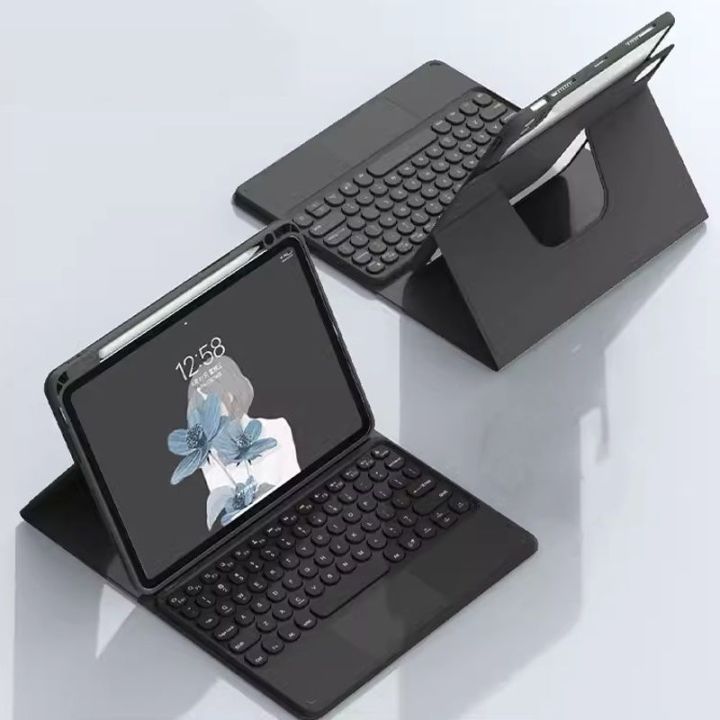 360 Rotation Detachable Bluetooth Touchpad Keyboard Case for Huawei MatePad 10.4 with Pen Slot ...