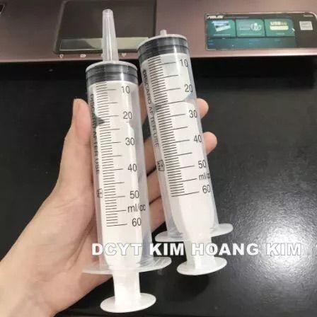 Bơm cho ăn/Bơm tiêm 50ml/50cc - xi lanh Xilanh cho ăn sử dụng một lần 50ml/cc Tanaphar Bơm kim ...