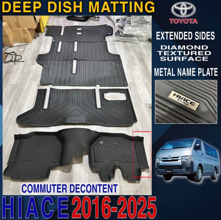 HIACE COMMUTER DECONTENT 2016-2025 DEEP DISH MATTING | Lazada PH