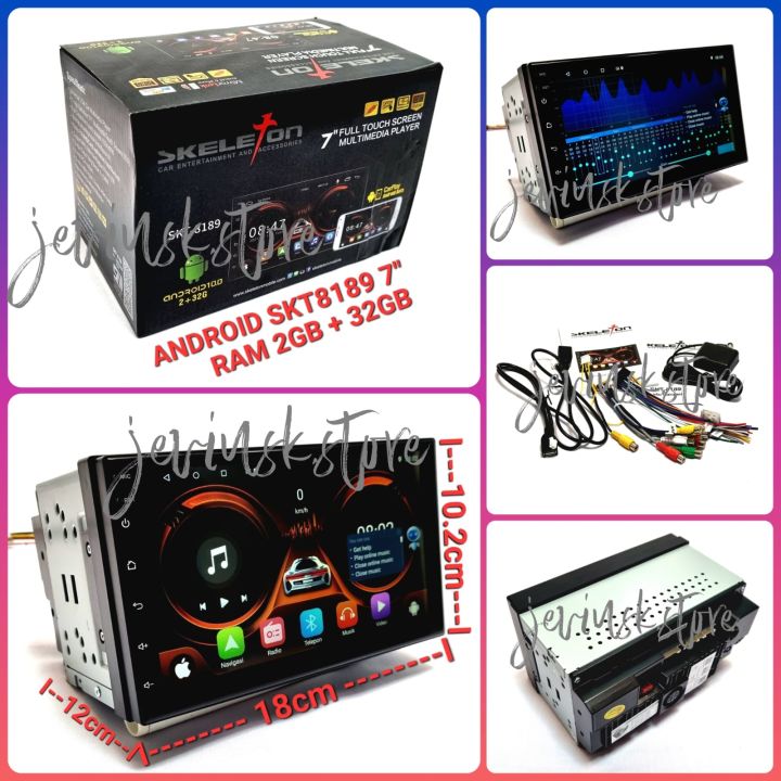 (TERIMA PASANG JKT) HEADUNIT ANDROID SKELETON SKT-8189 7" RAM 2+32GB | Lazada Indonesia