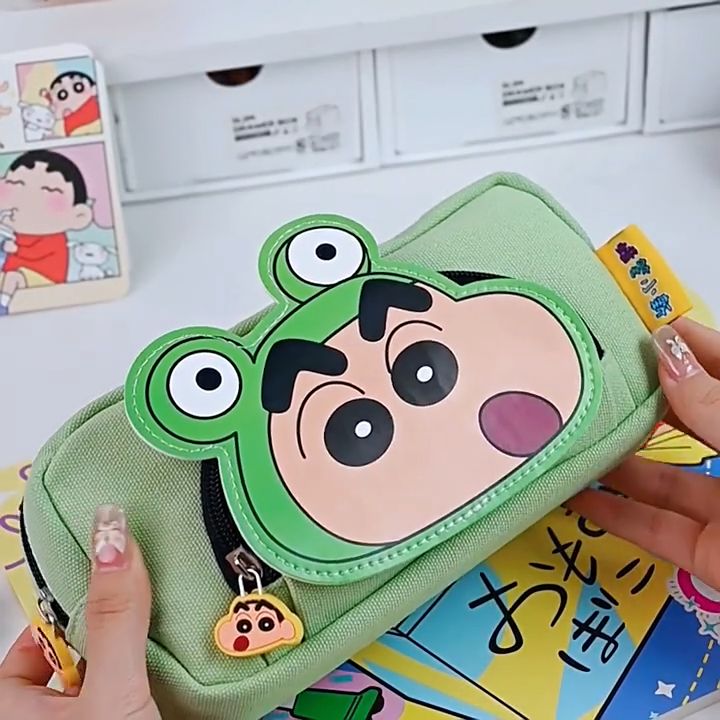 Crayon Shin Chan Pencil Case - Cute Cartoon Canvas Pencil Box ...