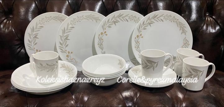 Corelle Silver Crown 20 Pcs | Lazada