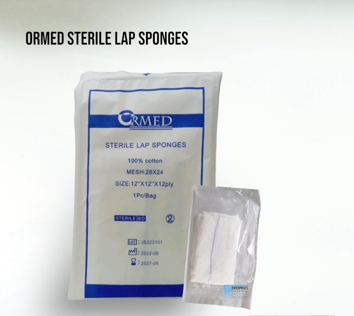 Ormed Sterile lap Sponges. | Lazada PH