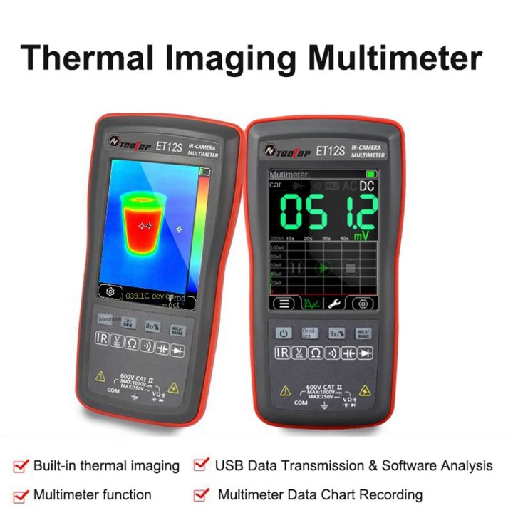 2In1 Thermal Imager Multimeter 6000 Count Voltage Current Resistance ...
