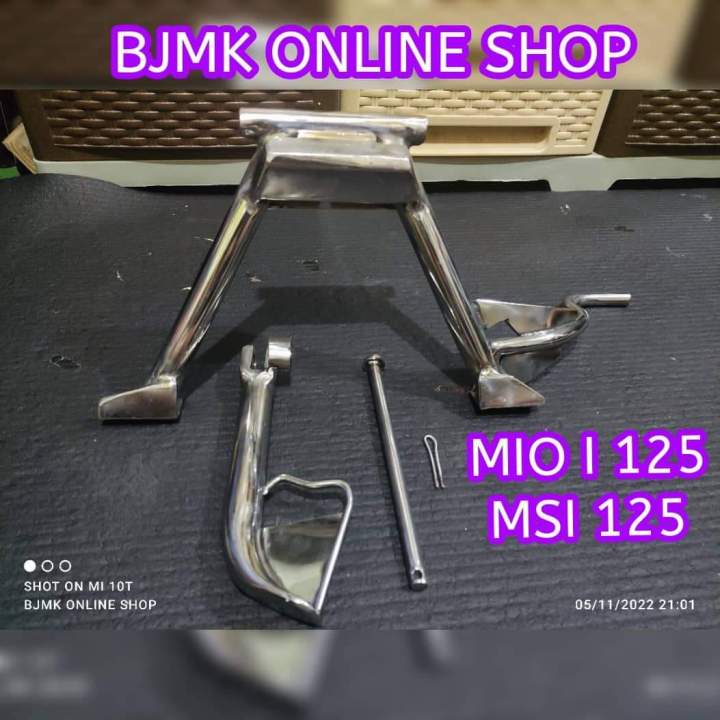 STAINLESS CENTER STAND SIDE STAND FREE EHE ( MIO I 125 & MSI 125 ...