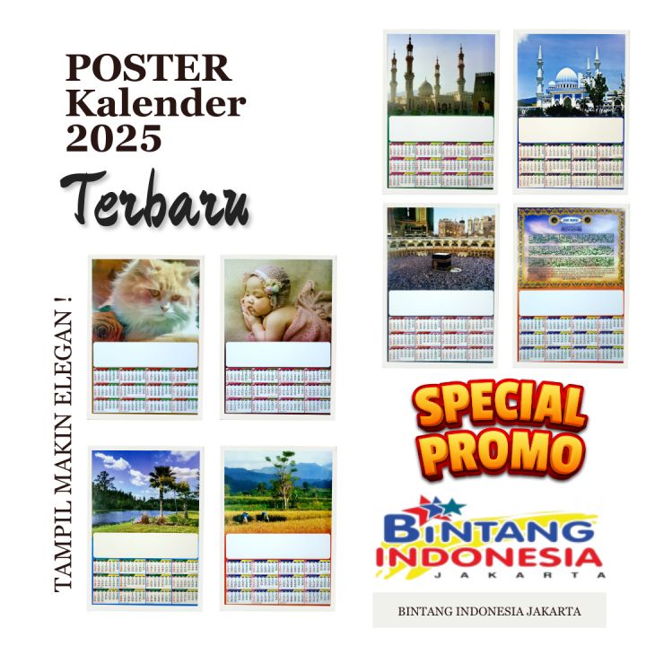 Poster Kalender 2025 terbaru | Lazada Indonesia