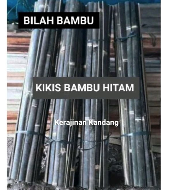 BILAH BAMBU HITAM | KIKIS BAMBU HITAM ASLI Harga per ikat isi 25pcs ...