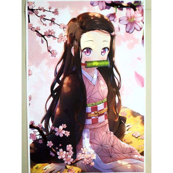 Poster Anime Kimetsu no Yaiba 17 Demon Slayer Nezuko Kamado Merchandise ...