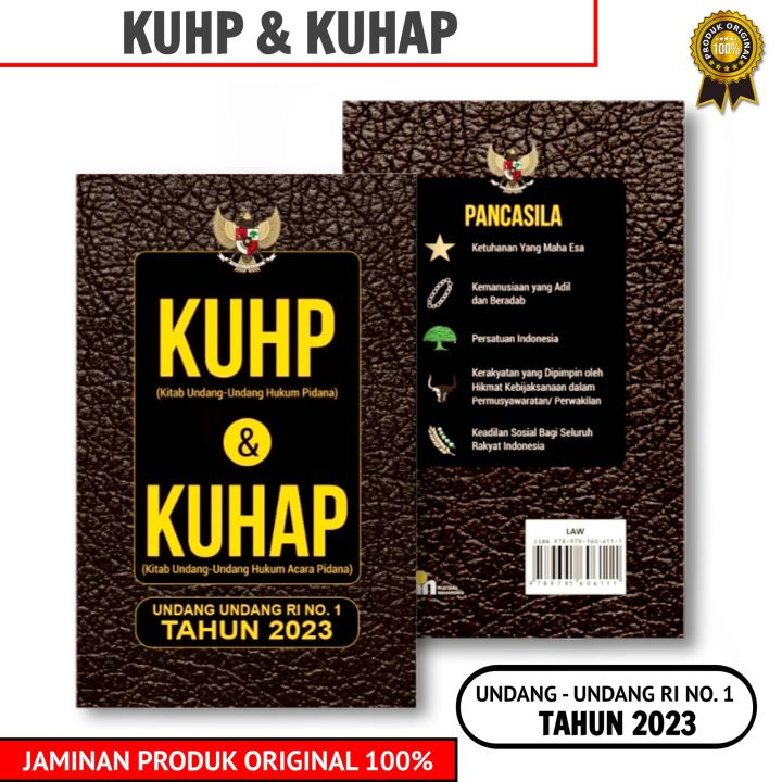 BUKU KUHP Kitab Undang-Undang RI NO 1 Tahun 2023, Hukum Pidana & KUHAP Kitab Undang-Undang Hukum ...
