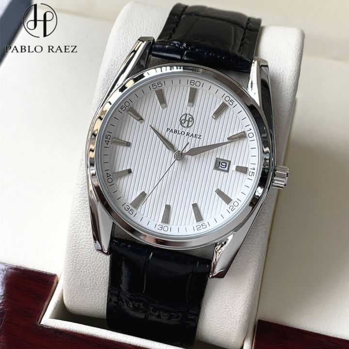 PABLO RAEZ Hippocampus นาฬิกาผู้ชายนาฬิกาควอตซ์จอแสดงปฏิทินกันน้ำแนว ...