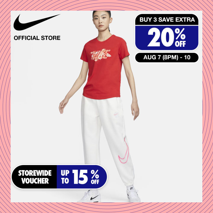Nike Women's CNY Tee Gel Apla Tee - University Red ไนกี้ เสื้อยืด ...