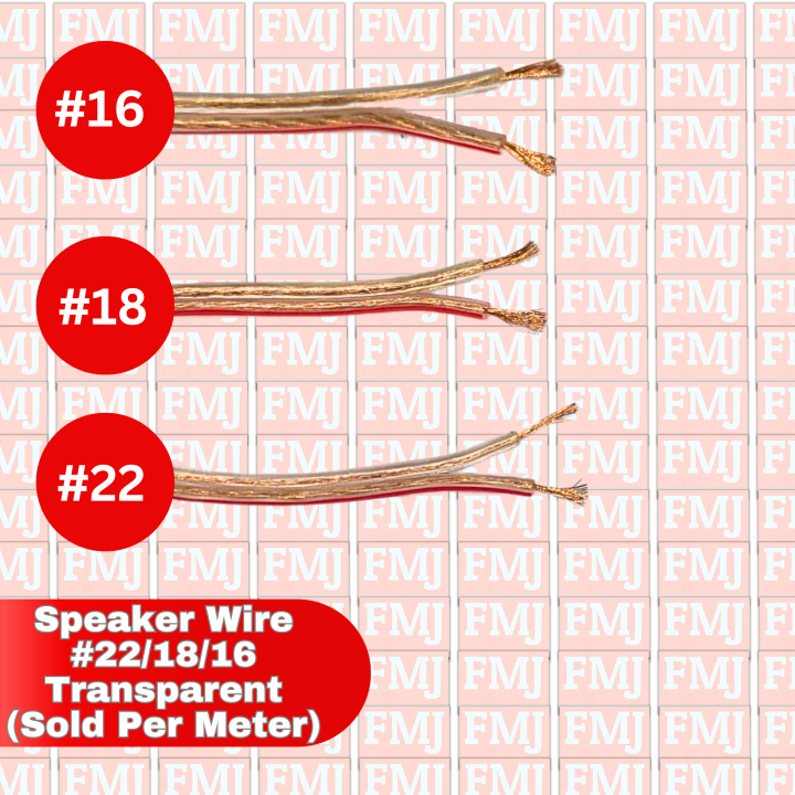 FMJ Per Meter Original Speaker Wire 22 18 16 14 Stranded Copper Wire ...
