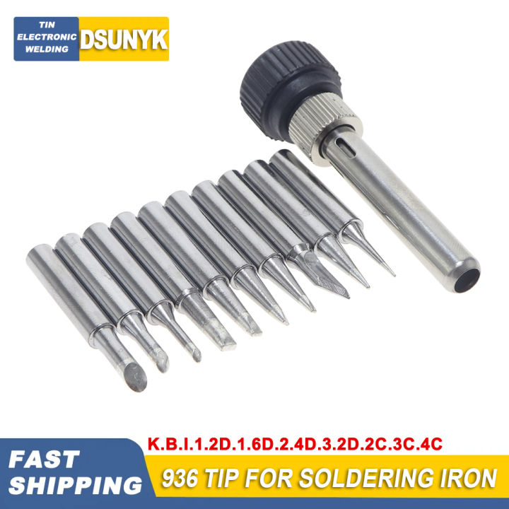 10pcs 900M Soldering Iron Tips Set Welding Nozzle Internal Heated Solder Heads Welding Tip Tool ...
