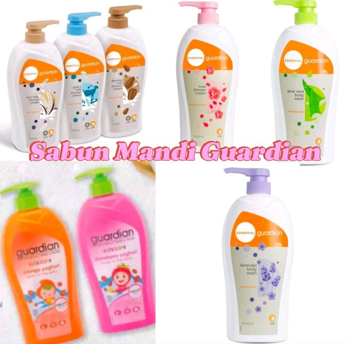 GUARDIAN BODY WASH 1Liter | Guardian Essential Milk & Silky Shower ...