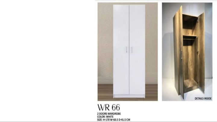 FLRCC 2 Doors Wardrobe Cabinet WR66 | Lazada PH