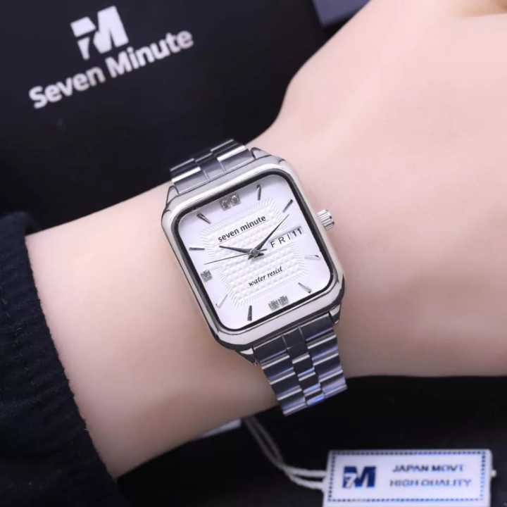 Jam Tangan Wanita Seven Minute Original Rantai Stainless Anti Air ...