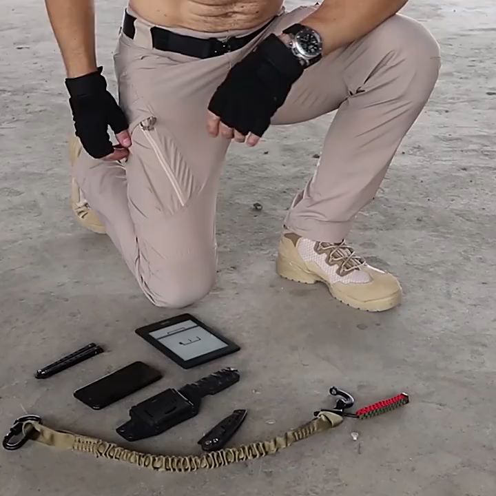 Men IX7 IX9 100% Cotton Multi-function City Tactical Sports Pants Men's Cargo Pants Men's Casual ...